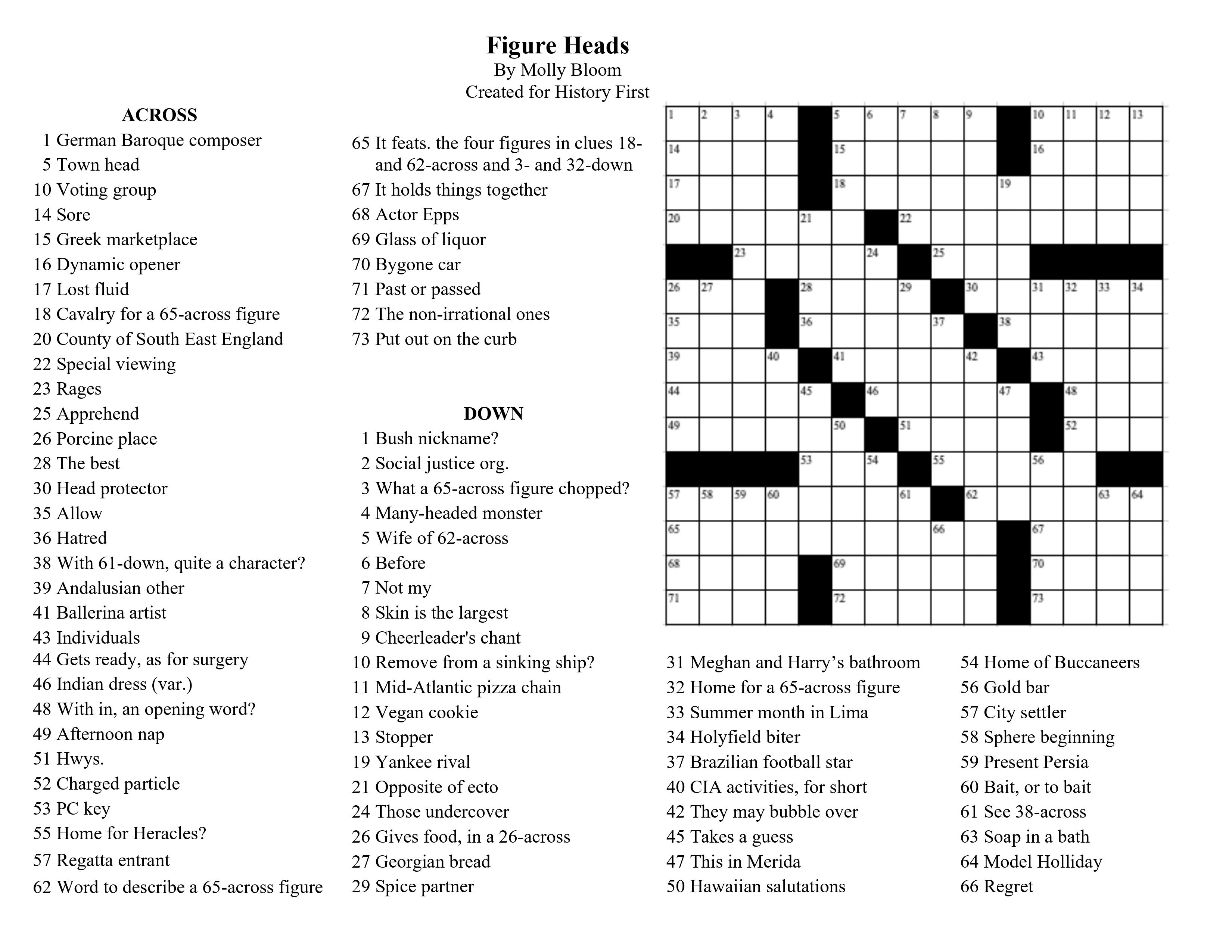 The First History First Crossword! – History First